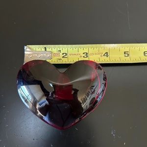 Baccarat | Accents | Vintage Authentic Baccarat Ruby Red Crystal Heart ...